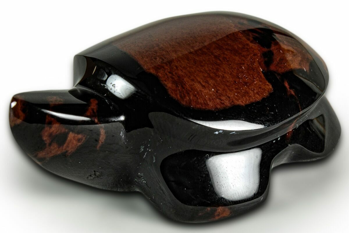 2.1" Polished Mahogany Obsidian Turtle - California (#331591) For Sale ...