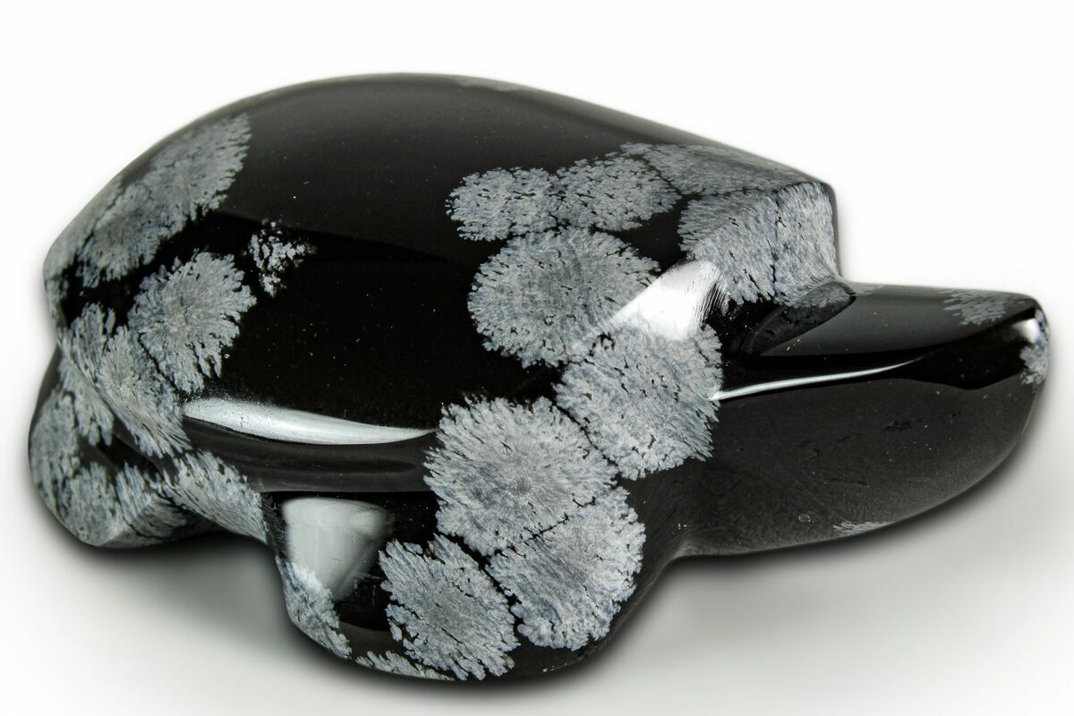 2.5" Polished Snowflake Obsidian Turtle - California (#331604) For Sale ...
