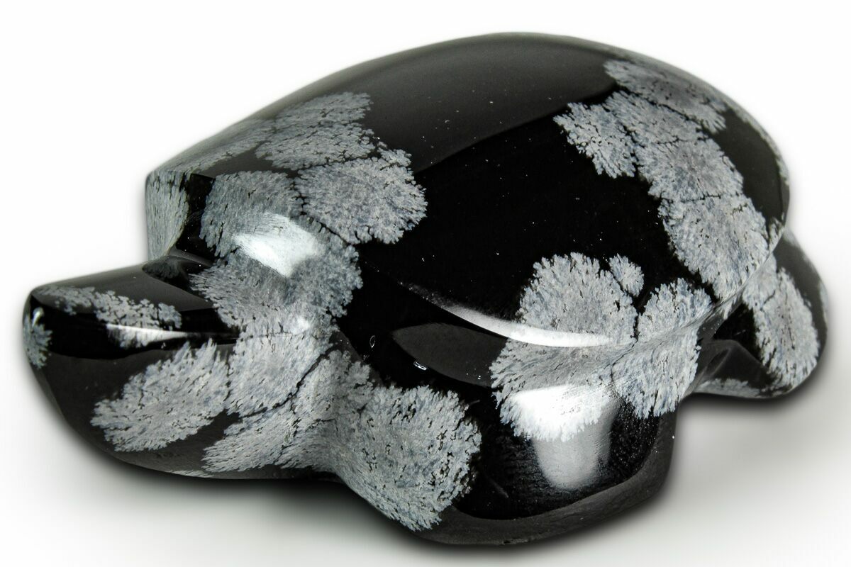 2.5" Polished Snowflake Obsidian Turtle - California (#331604) For Sale ...