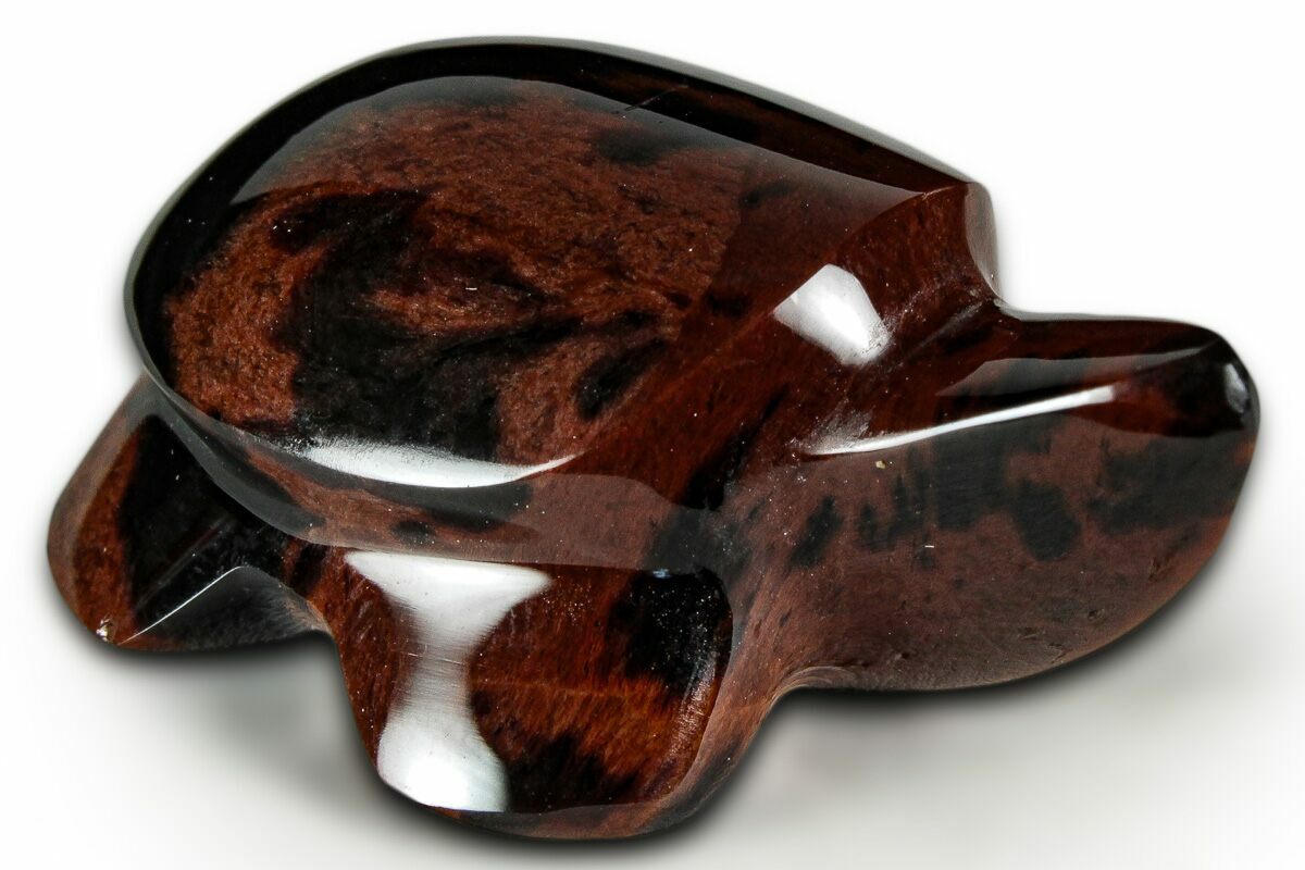 1.6" Polished Mahogany Obsidian Turtle - California (#331583) For Sale ...