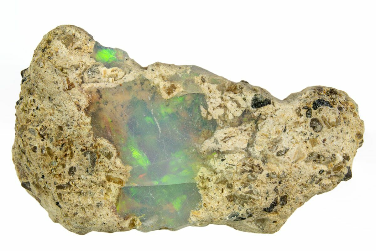 1.31" Brilliant Precious Ethiopian Fire Opal (5.6 grams) (#333424) For ...