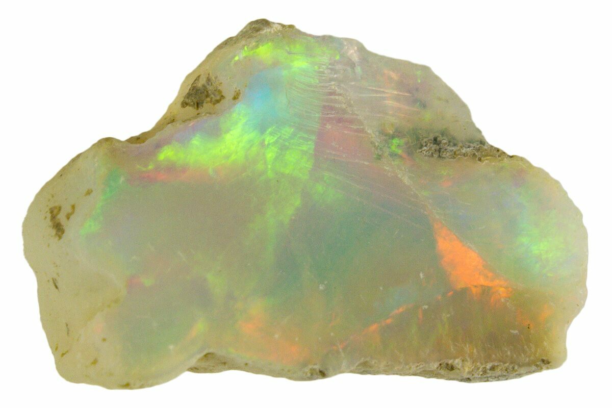 .81" Brilliant Precious Ethiopian Fire Opal (1.3 grams) (#333472) For ...