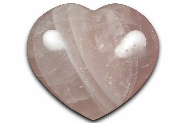 3.35" Polished Rose Quartz Heart - Madagascar (#333905) For Sale ...