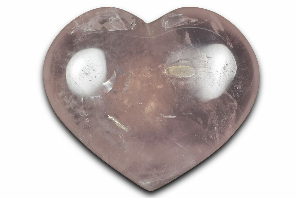 3.5" Polished Rose Quartz Heart - Madagascar (#333912) For Sale ...