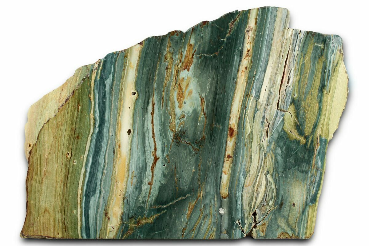 7.75" Free-Standing, Gary Green Jasper (Larsonite) Bog Wood - Oregon ...