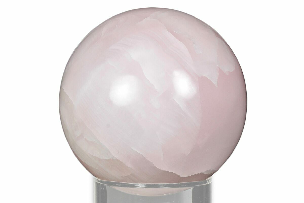 3.75" Polished Pink Manganoan (Mangano) Calcite Sphere - Fluorescent ...