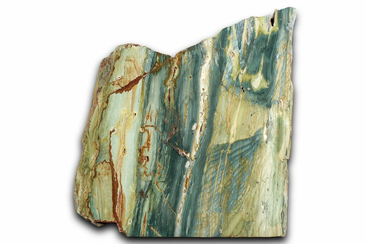8" Free-Standing, Gary Green Jasper (Larsonite) Bog Wood - Oregon ...