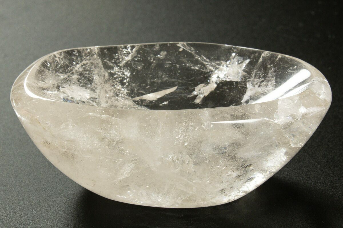 3.55" Polished Clear Quartz Dish - Madagascar (#336440) For Sale ...