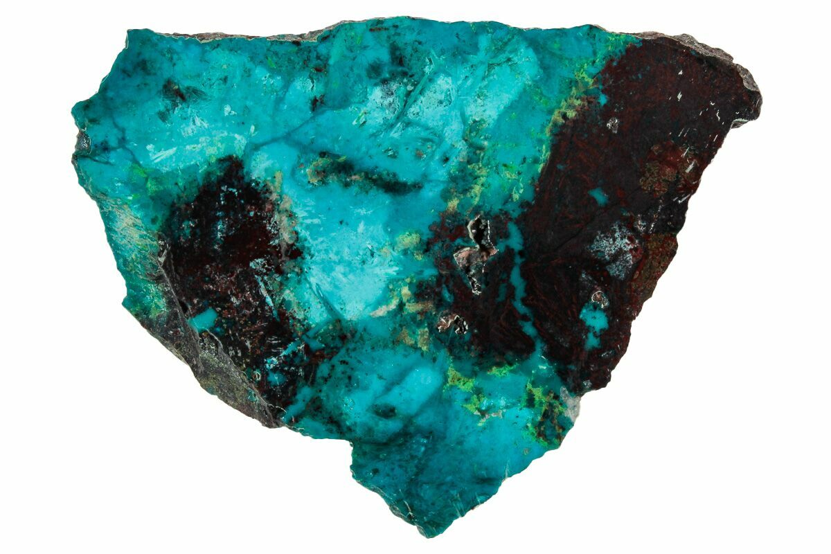 2.1" Vibrant Chrysocolla and Shattuckite Slab - Mexico (#337034) For ...
